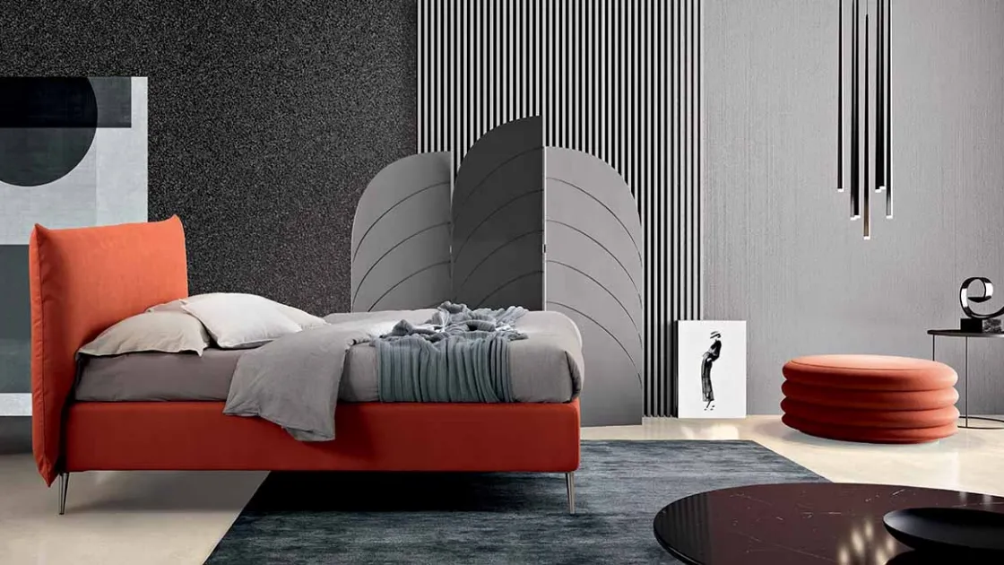 Letto con testiera Puppis di Cosmo Letti